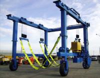 China Boat Hoist Rubber Tired Gantry Crane Color Customized For Lifting 10~1000t Boat for sale