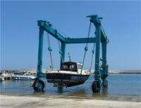 China Boat Hoist Side Lifting Rubber Tired Gantry Crane 50~500t for sale