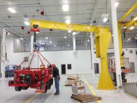 China 2000kg Pillar Mounted Jib Crane Lifting Machine With 360 ° Rotating Color Customized for sale