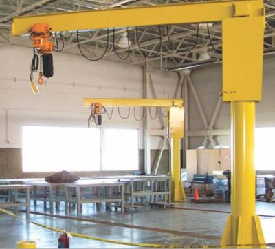 China Rotating Jib Crane Hoist Floor Mounted Customized Outreach 2~10m 1000~5000kg for sale