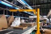 China Pillar Mounted Jib Rotating Crane Working Customized In Warahouse for sale