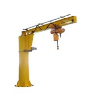 China Column Mounted Jib Rotating Crane With Electric Chain Hoist Customized Lifting Height for sale