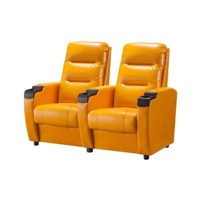 China Commercial Furniture Home Theater Chair Leather Electric Recliner With Cup Holder for sale