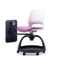 China Convertible Plastic Conference Chair Comfortable Space Saving Customized for sale