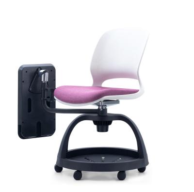China Convertible Plastic Conference Chair Comfortable Space Saving Customized for sale