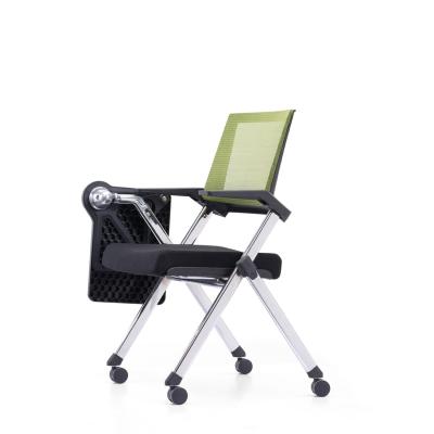 China Foldable Training Room Chair With Writing Pad And Tablet Office Training Chair for sale