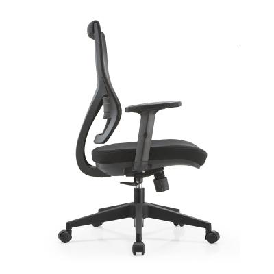 China Foshan Black Swivel Fabric Mesh Executive Office Chairs for Home Office 650*580*960-1060mm for sale