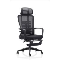 China Stainless Steel Executive Office Chair with Footrest and Tilt Mechanism in Fabric Mesh for sale