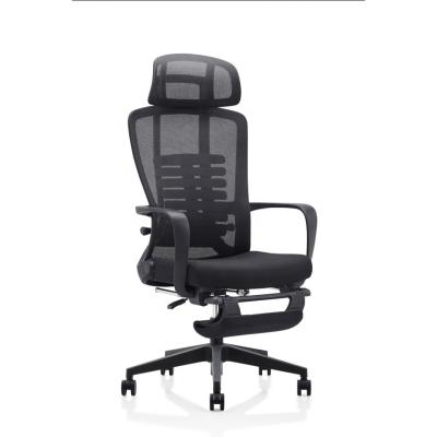 China Stainless Steel Executive Office Chair with Footrest and Tilt Mechanism in Fabric Mesh for sale