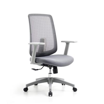 China Mid Back Gray Swivel Mesh Chair Ergonomic Executive High Back Office Chair for sale