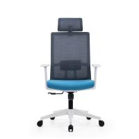 China Height Adjustable White Mesh Ergonomic Manager Computer Executive Chair from FOSHAN for sale