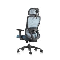China 3 Levels Locking-Tilt Mechanism Adjustable Headrest Executive Office Chair for Staff for sale