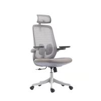 China High Back Office Manager Chair Gray Mesh Modern Executive Office Chair for sale