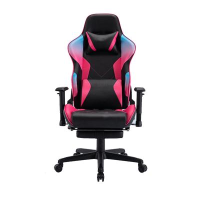 China Flowing Light And Color Luxury PU Leather Racing Gaming Chair for Computer Gamer for sale