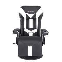China Office Home Gaming Chair With Cup Holder And Footrest In White Racing Style for sale