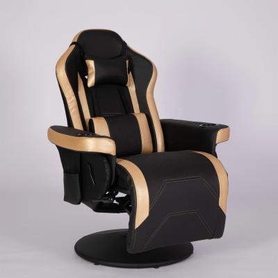 China Stainless Steel Base Comfortable Gaming Chair With Adjustable Backrest for sale
