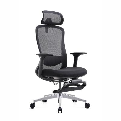 China Modern Comfortable Mesh Office Chair 4D Adjustable Ergonomic Design And Footrest for sale