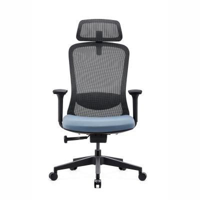 China Commercial Ergonomic Executive Office Chair With Stainless Steel Frame for sale