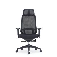 China OEM Accepted High Back Ergonomic Computer Chair 4D Adjustable Luxury Mesh Swivel Executive Manager Office Chair With Headrest for sale