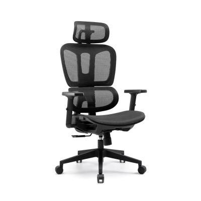China Modern Cheap High Back Computer Swivel Chair Adjustable Arm Full Mesh Chair Executive Ergonomic Office Chair With Lumbar Support for sale
