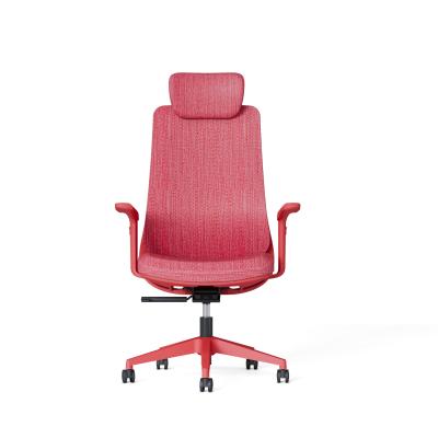 China Luxury Manufacturer Modern Red Office Furniture Swivel Manager Chair Executive Mesh Ergonomic Chair Vermelha Gerente Cadeira for sale