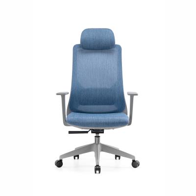 China Foshan China Cheap GREY Mesh High Back Staff Mesh Office Chair Swivel Revolving Chair for Staff and Manager Computador Cadeira for sale