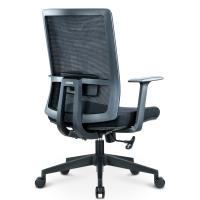 China Factory Direct Sales Office Chair With Fixed Armrest Home Computer Chair Mesh Back Staff Reclining Chair Swivel Conference Room for sale