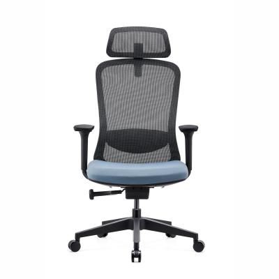 China Computer Adjustable Office Revolving Chair 4D Armrest Back Comfortable Chair Hollow Cushion Learning Ergonomic Mesh Office Chair for sale