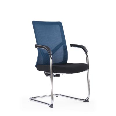 China HCYZ Foshan Factory Direct Wholesale Fixed Foot Office Ergonomic Mesh Chair Customer Reception Chair Mesh Back Conference Chair for sale