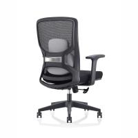 China Mid Back Office Chair Ergonomic Black Sillas Ergonomic De Oficina With Lumbar Support Office Chair Luxury Mesh Staff Chair China for sale
