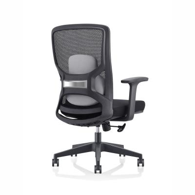 China Mid Back Office Chair Ergonomic Black Sillas Ergonomic De Oficina With Lumbar Support Office Chair Luxury Mesh Staff Chair China for sale