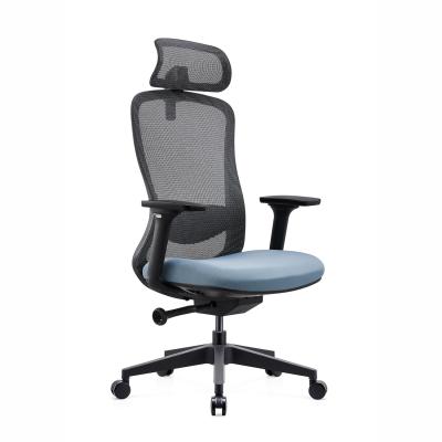 China Modern Office Furniture Comfortable 4D Armrest Adjustable Swivel Mesh Executive Ergonomic Office Chair With Lumbar Support for sale