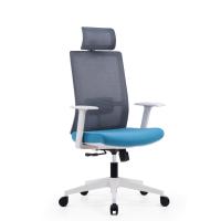 China Furniture Manufacture Height Adjustable Boss Computer Executive White Mesh Ergonomic Office Chair Cadeira De Escritorio Gerente for sale