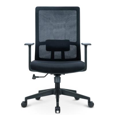 China Manufactures Luxury Lumbar Support Adjustable Ergonomic Executive Swivel Computer Mid-back Office Chairs Furniture Free Sample for sale