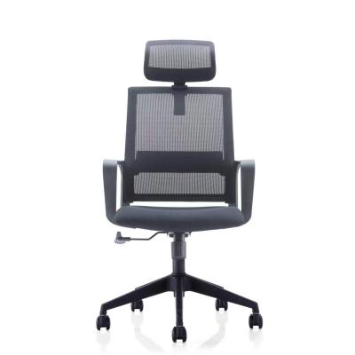 China Luxury Comfortable Executive Swivel Wheels Fabric Mesh Furniture Black Revolving Ergonomic Office Chair Furniture for Sale for sale