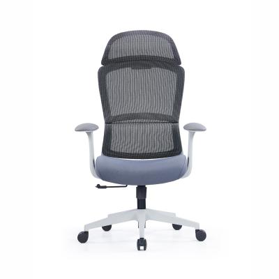China Computer Office Chair Staff Home Mesh Backrest Lift Swivel Office Chair With Headrest Ergonomic Mesh Chair for sale