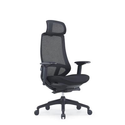 China OEM Accepted High Back Ergonomic Computer Chair 4D Adjustable Luxury Mesh Swivel Executive Manager Office Chair With Headrest for sale