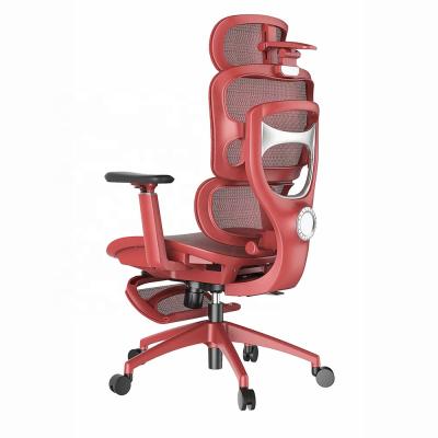 China 5D Armrest Luxury Executive Chair Swivel Reclining Chair Full Mesh Ergonomic Office Chair Adjustable Lumbar Support Sleeping Set for sale