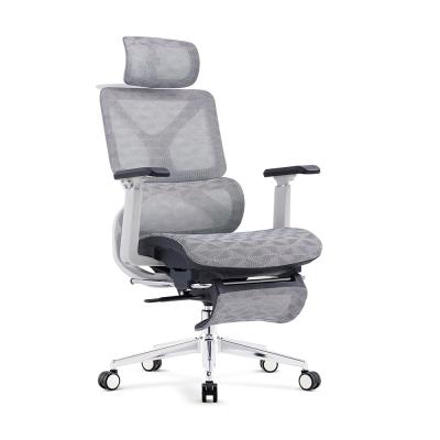 China Luxury Full Mesh Office Ergonomic Task Swivel Chair Space-saving Lumbar Support Modern Office Lunch Break Chair with 3D Armrest for sale
