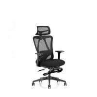 China High quality ergonomic reclining revolving chair with footrest mesh office recliner chair Gerente Cadeira free sample shipping for sale