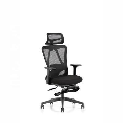 China High quality ergonomic reclining revolving chair with footrest mesh office recliner chair Gerente Cadeira free sample shipping for sale