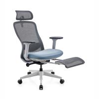 China Luxury White Racing Office Chair Comfortable boss Reclining Swivel Chair Executive Mesh Ergonomic Office Chair 4D Adjustable for sale
