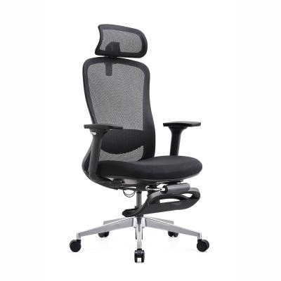 China Luxury Swivel Mesh Office Chair 65*64*1140mm 4D Adjustable With Footrest for sale