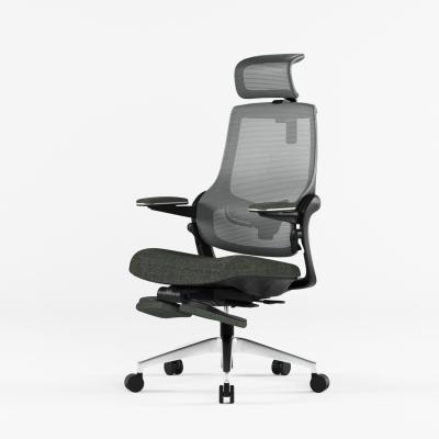 China Ergonomic High Back Swivel Chair With Footrest Waterproof Easy Maintenance for sale