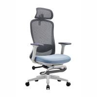 China High Quality Reclining Chair with Footrest Mesh Back Commerical Office Furniture Fabric Cheap Ergonomic Chair Swivel Executive Chair 4D Adjustable Mesh Office Chairs for sale