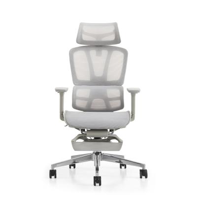 China Ergonomic Modern Office Chair Comfortable Best Ergonomic Full Mesh Double Back Swivel Aluminum Revolving Chair High Swivel Chair for sale