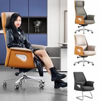 China Swivel Ergonomic Office Executive Chair Featuring Manual Adjustment Mechanism and Seat Height Adjustable for Long Term Office for sale