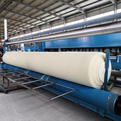 China White Non-Woven Geotextile Type 100-1000g/sqm for Shandong Yibo Yangguang Polypropylene for sale