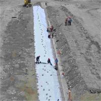 China White Non-Woven Geotextile Type 100-1000g/sqm for Shandong Yibo Yangguang Polypropylene for sale