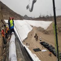 China PP/ PET Geotextile 100g/sqm-800g/sqm Short Fiber Non-Woven Geotextile for Construction for sale